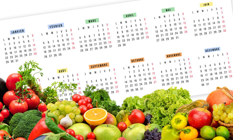 Notre calendrier des fruits et légumes de saison pour une consommation ...
